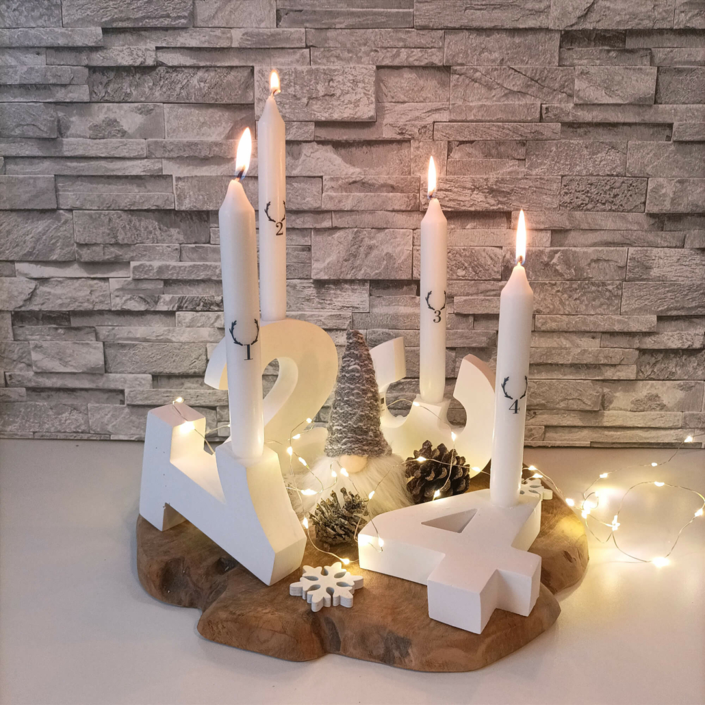 Adventskranz Wei Modern